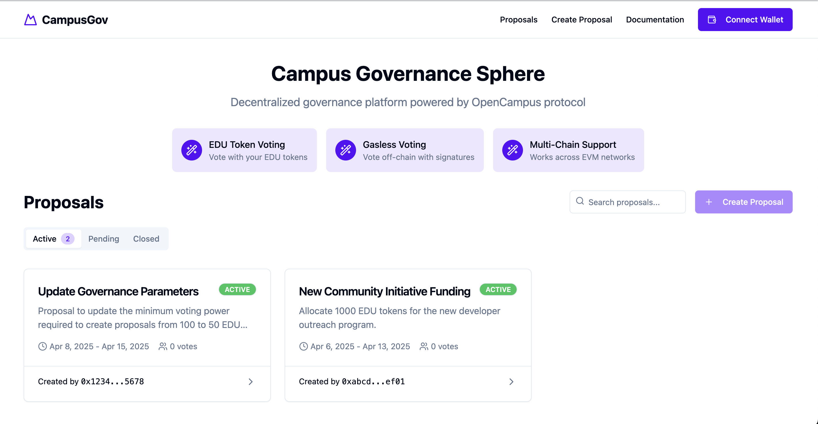 Decentralized Voting System - HackQuest