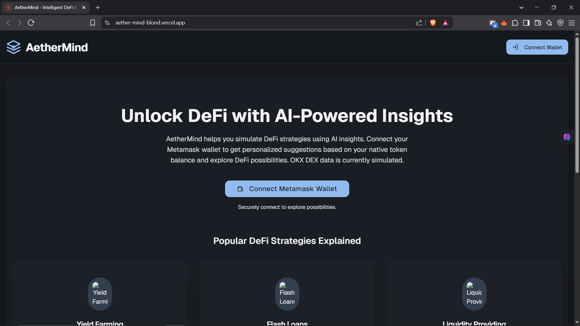 AetherMind - Intelligent DeFi AI Agent Navigator - HackQuest